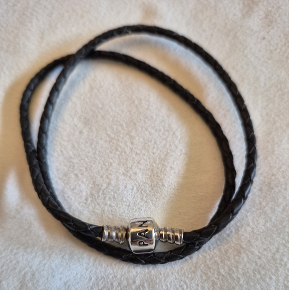 Pandora | Jewelry | Pandora Leather Wrap Bracelet | Poshmark